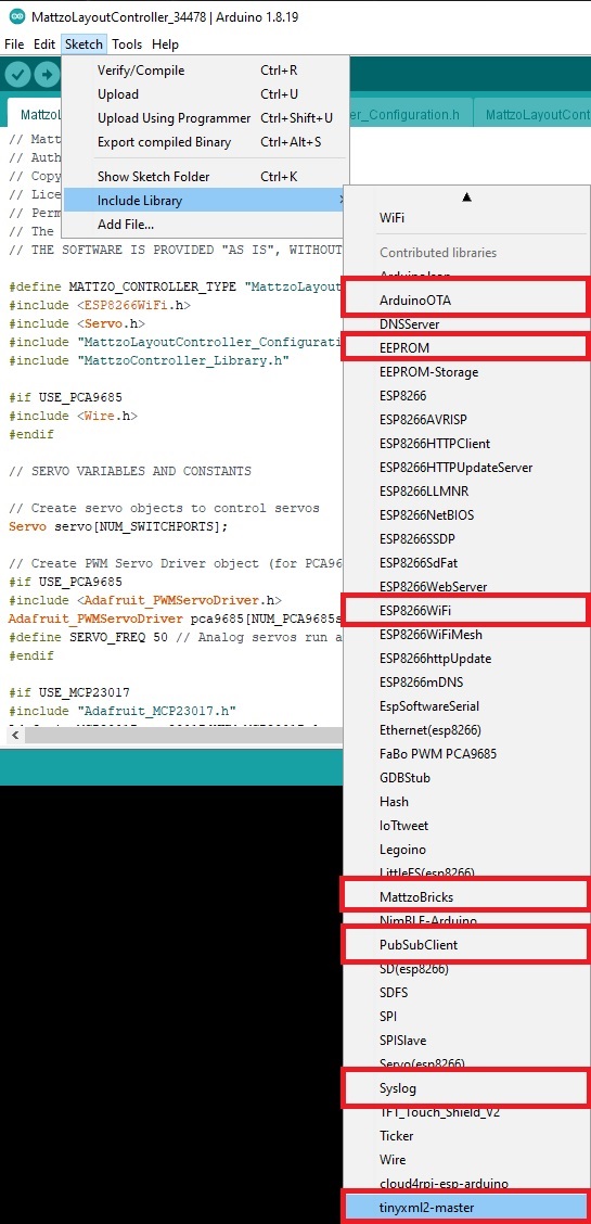 Previous firmware versions – MattzoBricks
