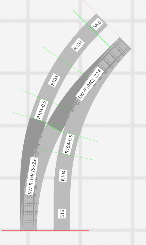 Geometry: R104 Curved Switches – MattzoBricks
