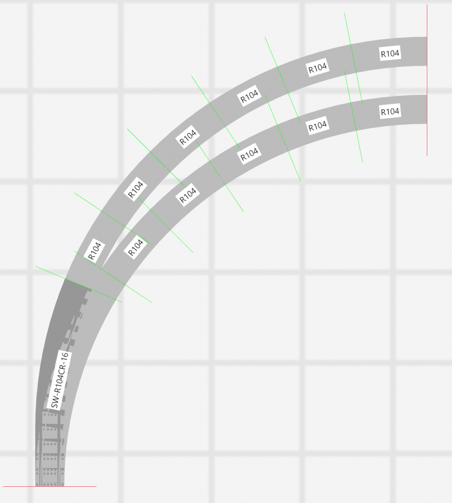 Geometry: R104 Curved Switches – MattzoBricks