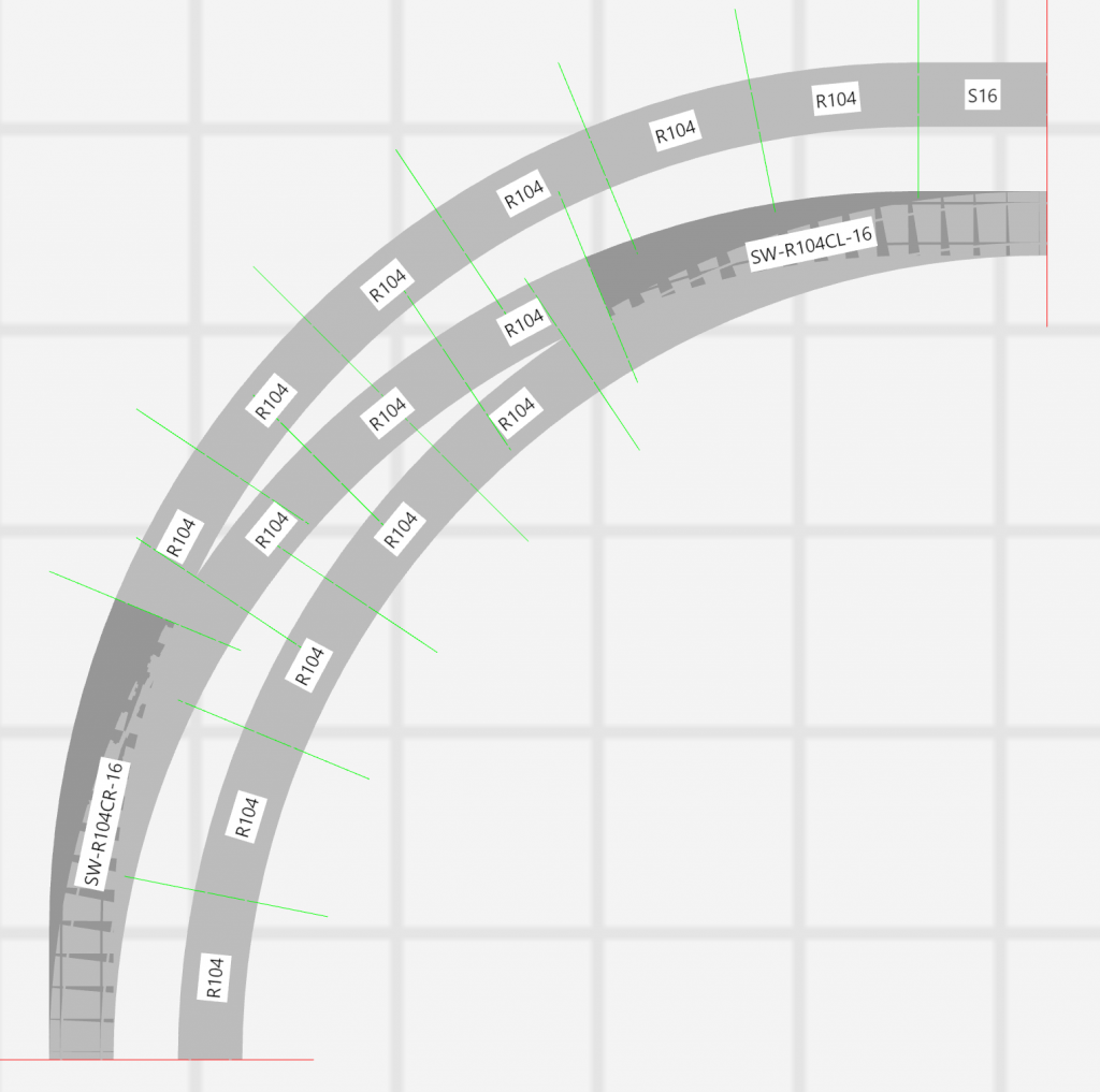 Geometry: R104 Curved Switches – MattzoBricks