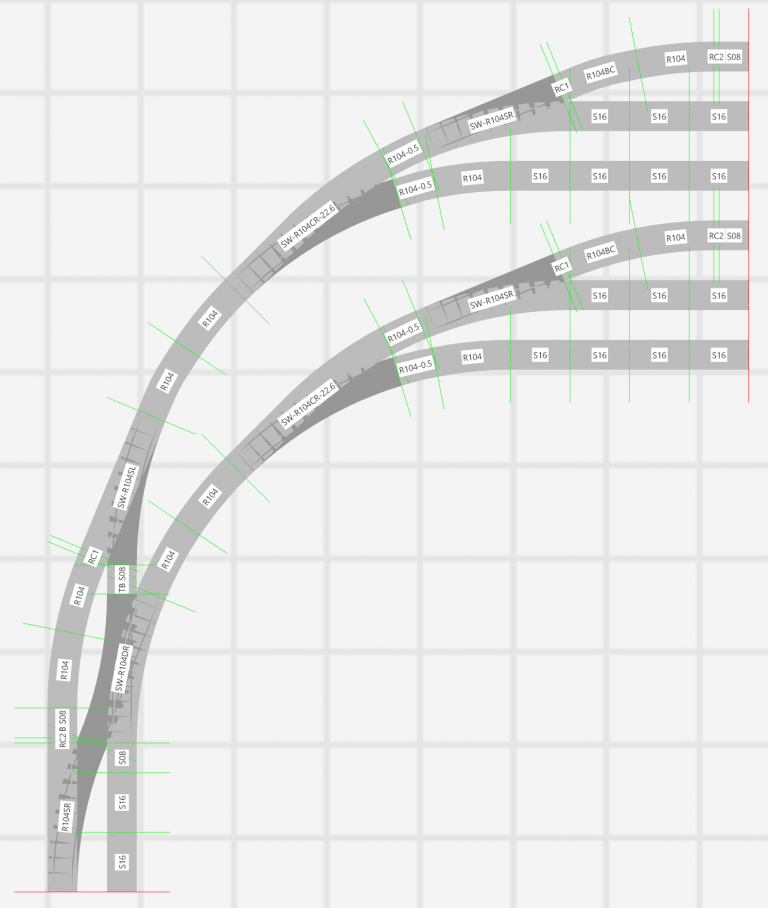 Geometry: R104 Curved Switches – MattzoBricks