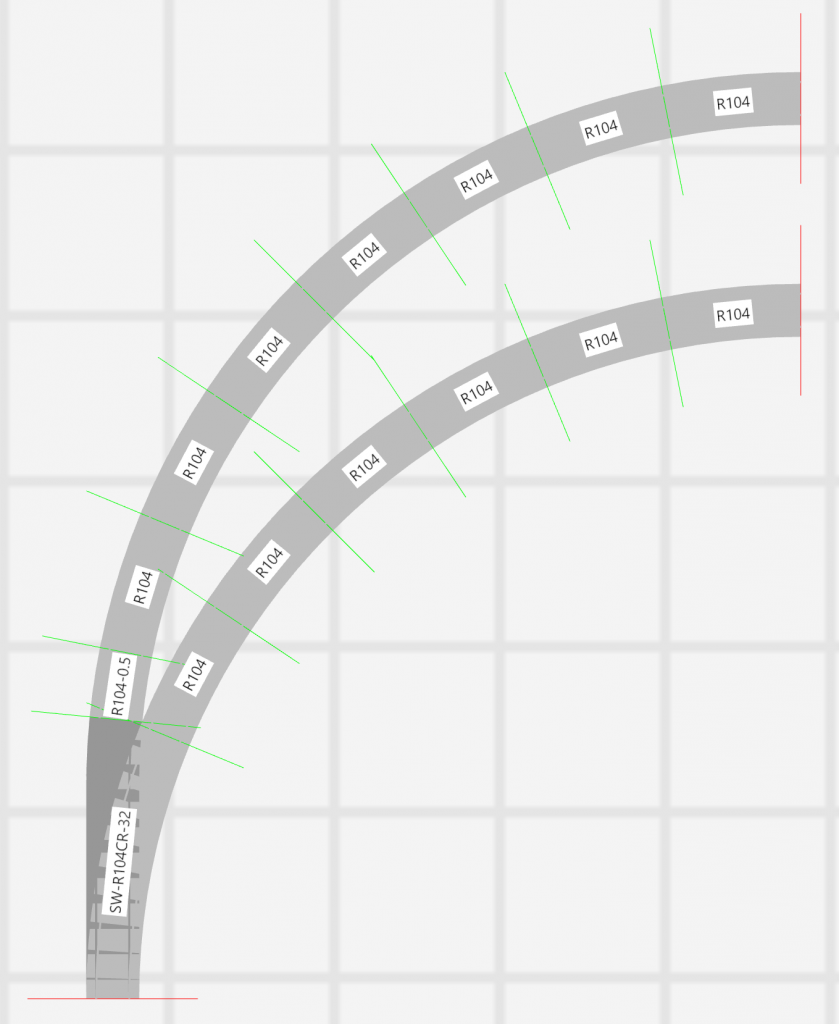 Geometry: R104 Curved Switches – MattzoBricks