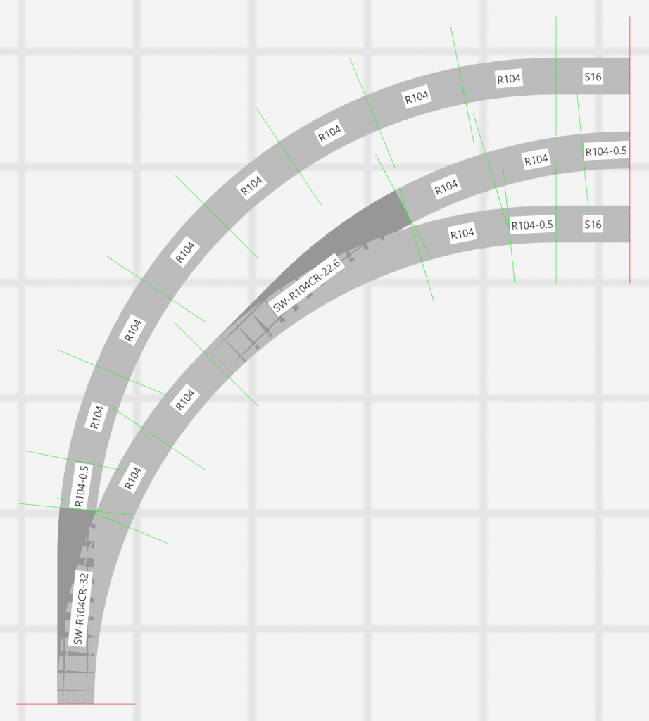 Geometry: R104 Curved Switches – MattzoBricks